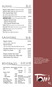 Sushitomi – Authentic Japanese Sushi Restaurant in Mountain View ...
